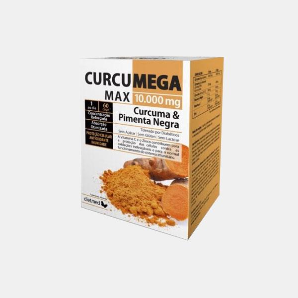 Curcumega Max 10’000mg – 60 cápsulas – Cnatural